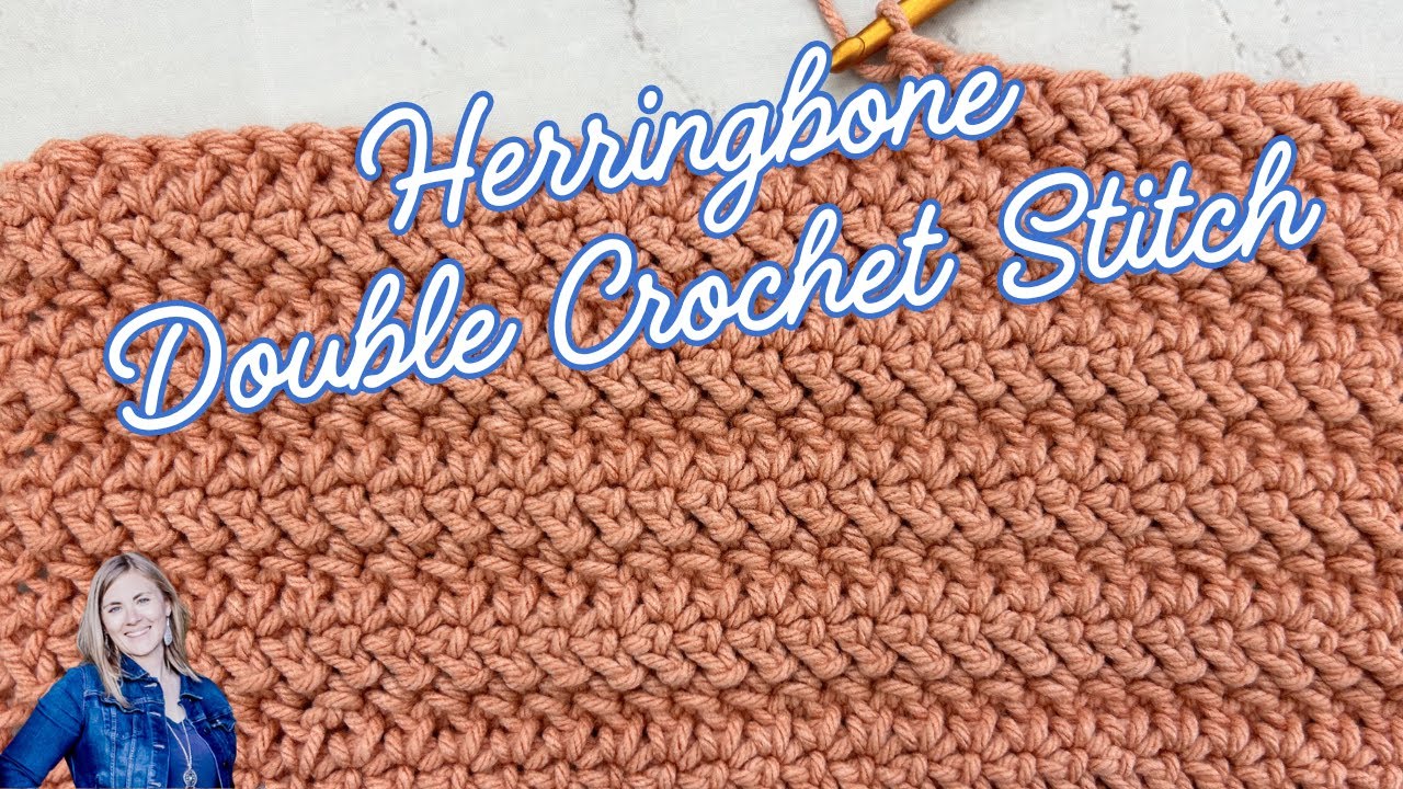 Learn the Prettiest Textured Stitch | Herringbone Double Crochet