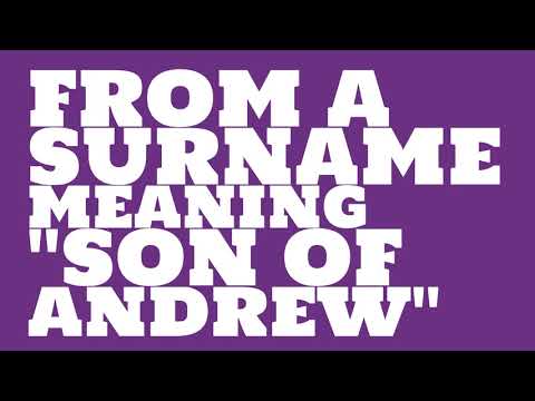 What is the origin of the name Anderson?
