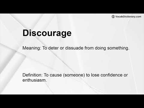 Discourage Meaning