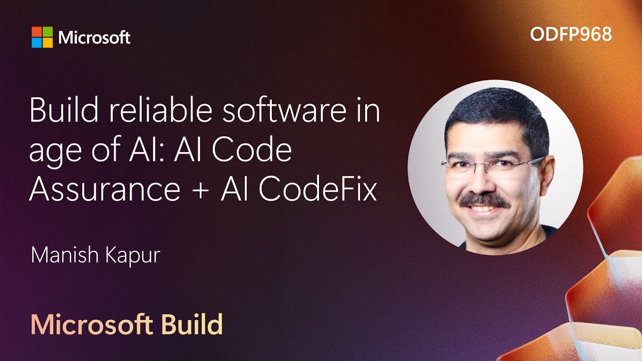 Build reliable software in age of AI: AI Code Assurance + AI CodeFix | ODFP968