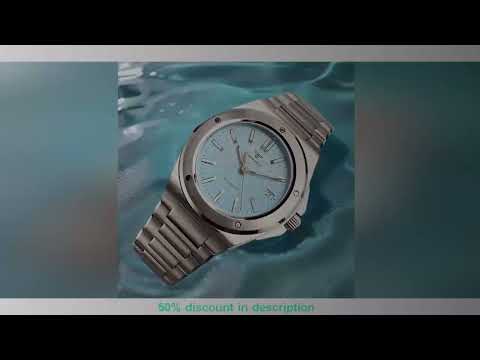 Latest Products You Must Know! Tandorio 200M Diver 40mm Ice Blue Grid Dial Luminous NH35Automati