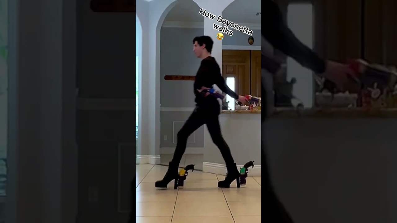 How Bayonetta walks in every single game 😂 #nintendo #Bayonetta #bayonetta3 #bayo3 #bayonetta2