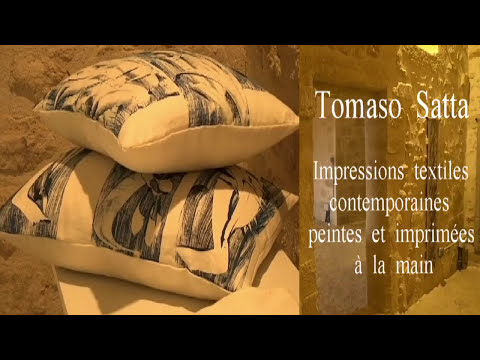 Impressions textiles contemporaines peintes et imprimées à la main par Tomaso Satta à Nîmes (30)