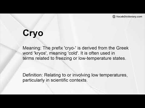 Cryo Meaning