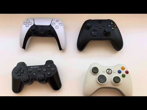 PS5 and PS3 Controller VS Xbox 360 and Xbox Series X Controller