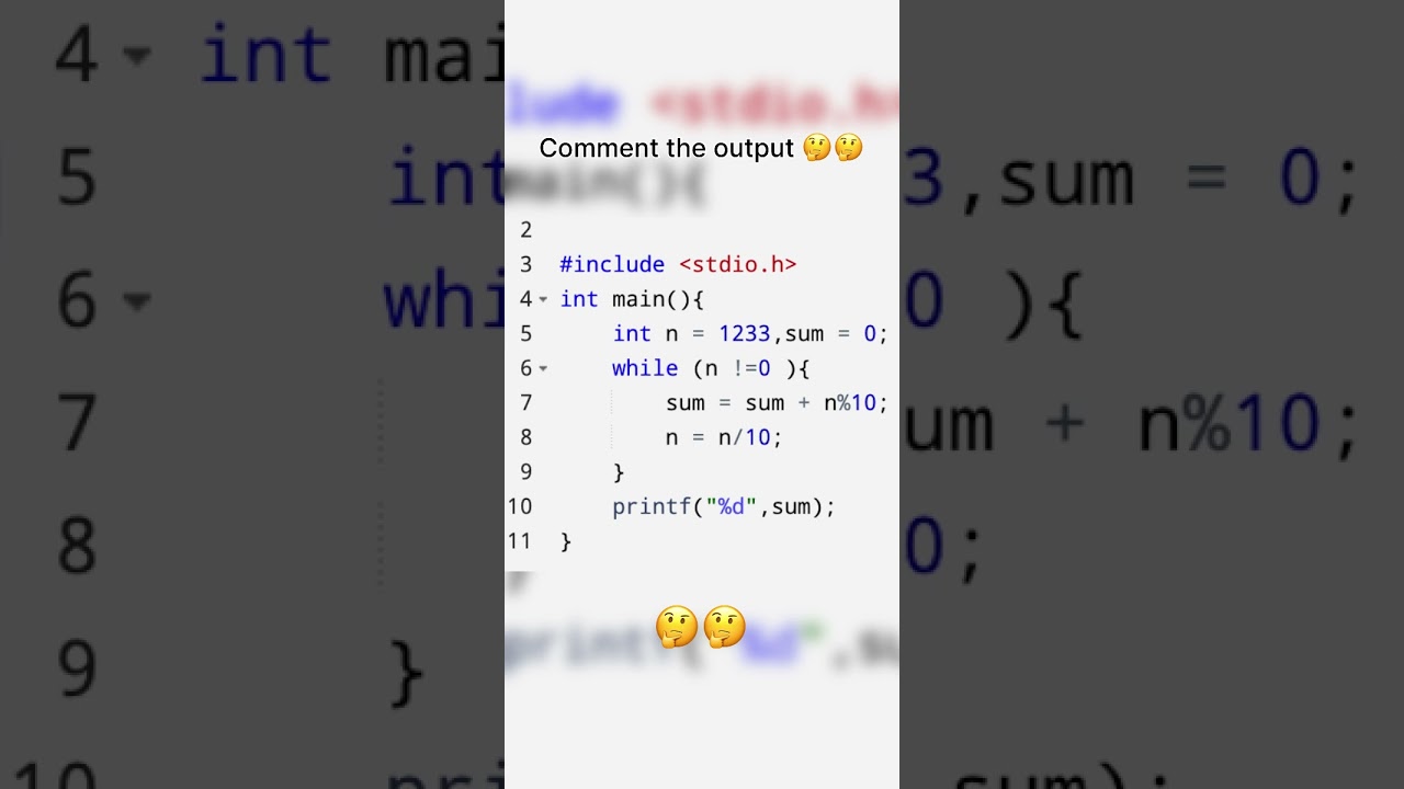 Comment the output  #100daysofcode #codingexercises  #codeeveryday #codingpractice #cprogramming