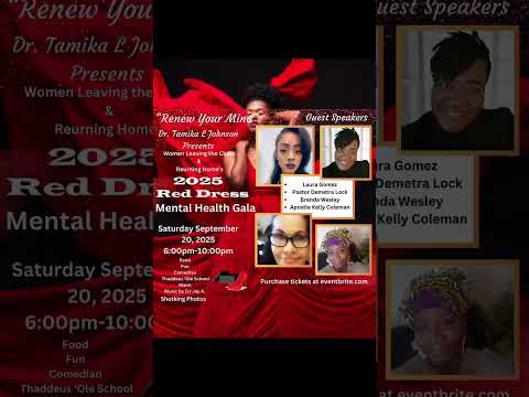 2025 Red Dress Mental Health Gala Tickets on Eventbrite.com #mentalhealth #womenempowerment #faith