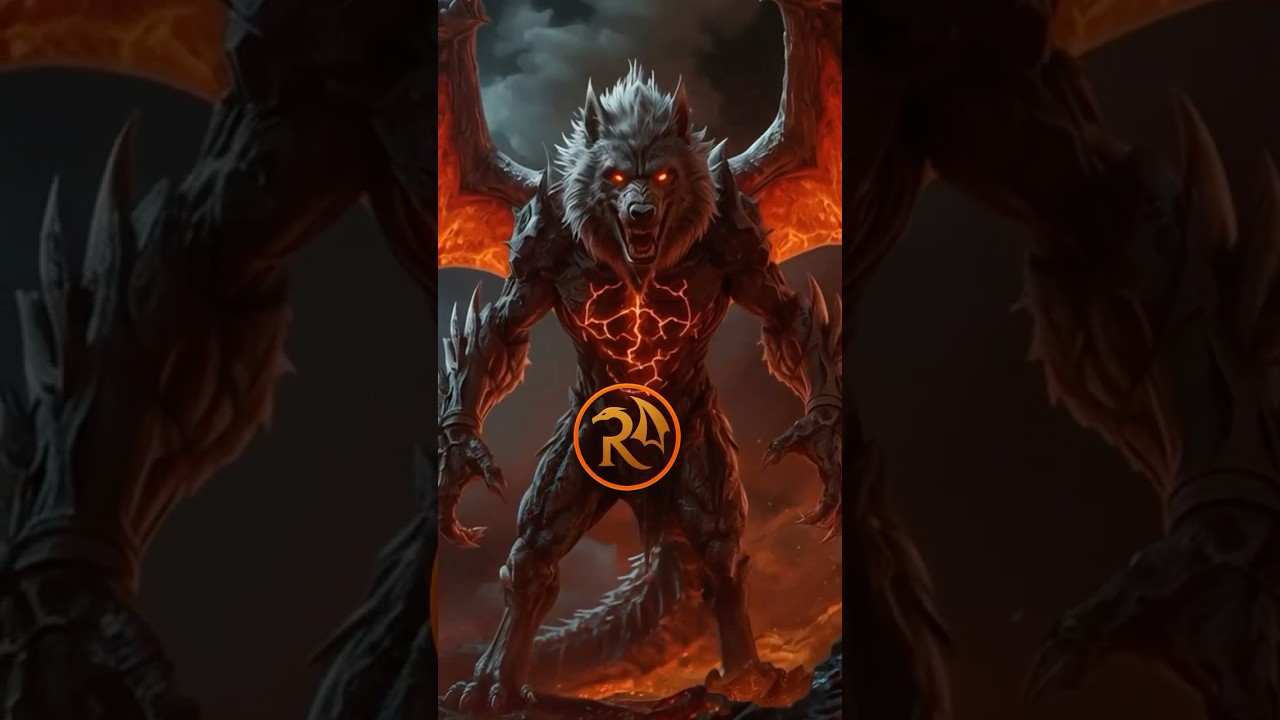 🔥Infern Beast Awakens | Fire Dragon-Wolf Hybrid in Lava Realm🔥 #aimovie #electronicmusic #my