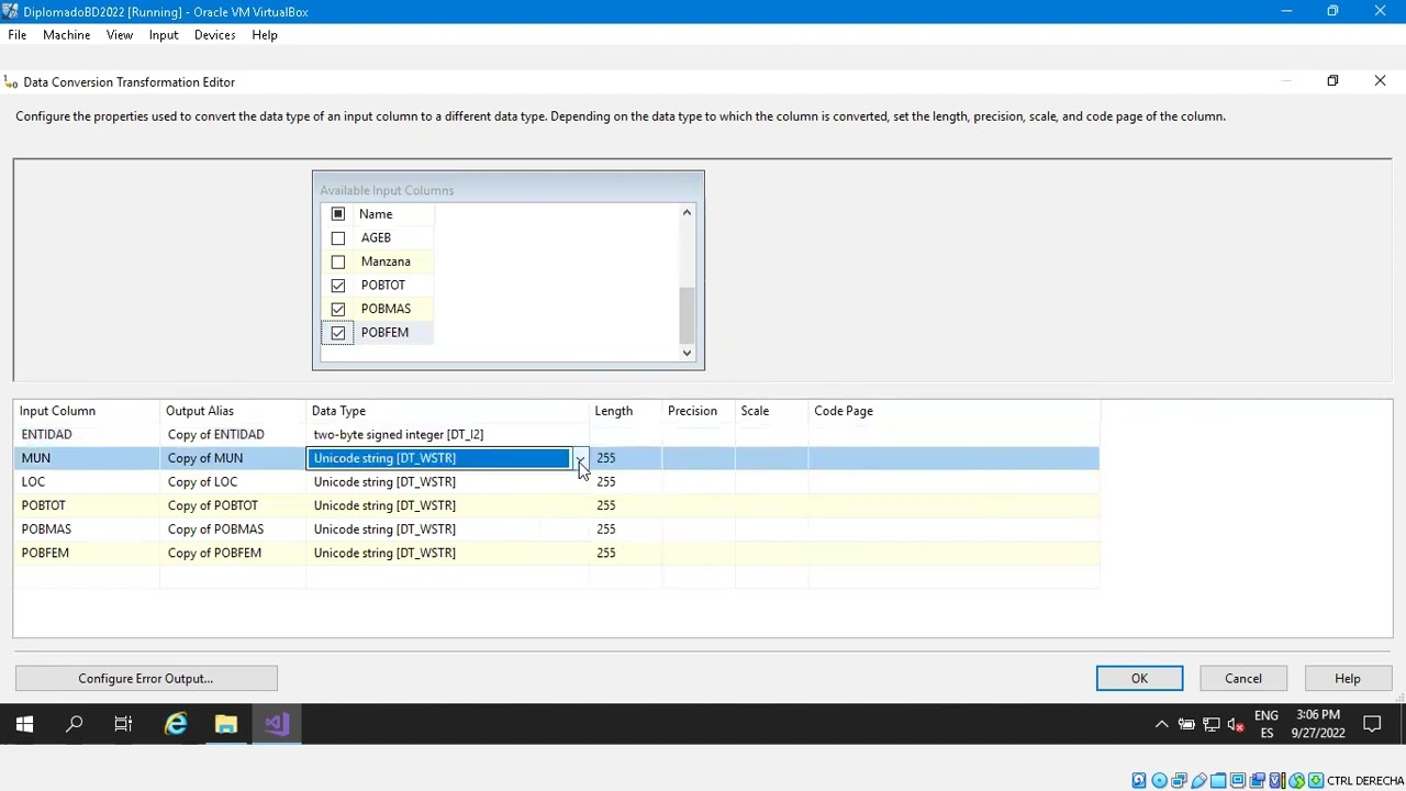 DataFlowTask - Data conversion
