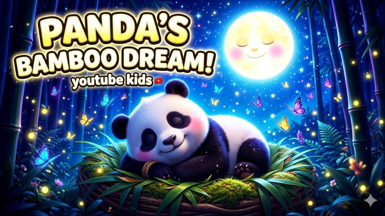 Cute Panda Sleeping in Bamboo Forest 🌙 | Kids Bedtime Story Animation #aishrokidstv
