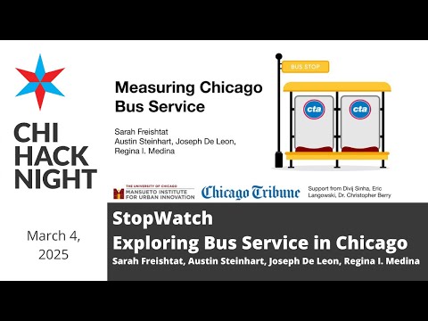StopWatch - Exploring Bus Service in Chicago
