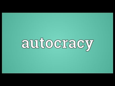 Autocracy Meaning