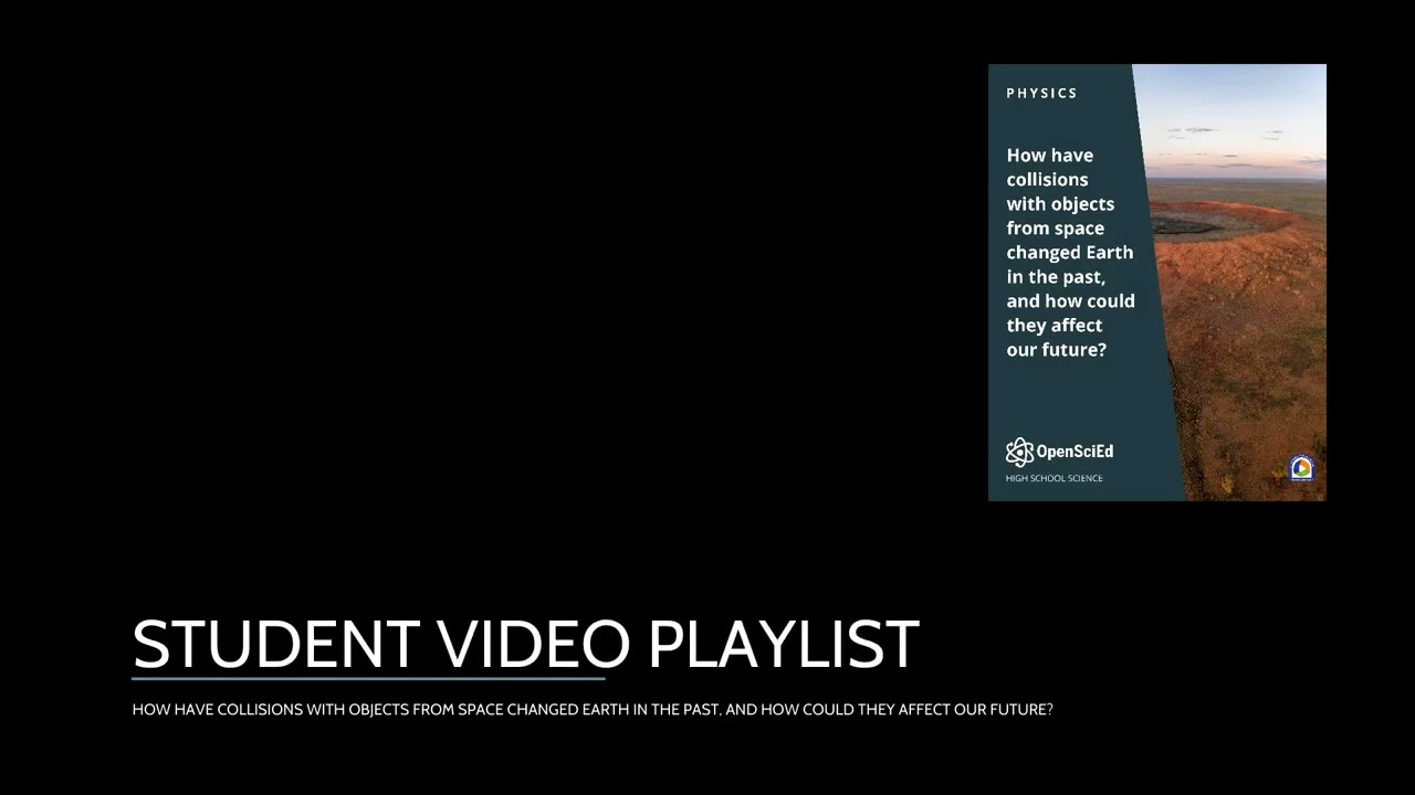 P.4 Meteors, Orbits, & Gravity Student Playlist
