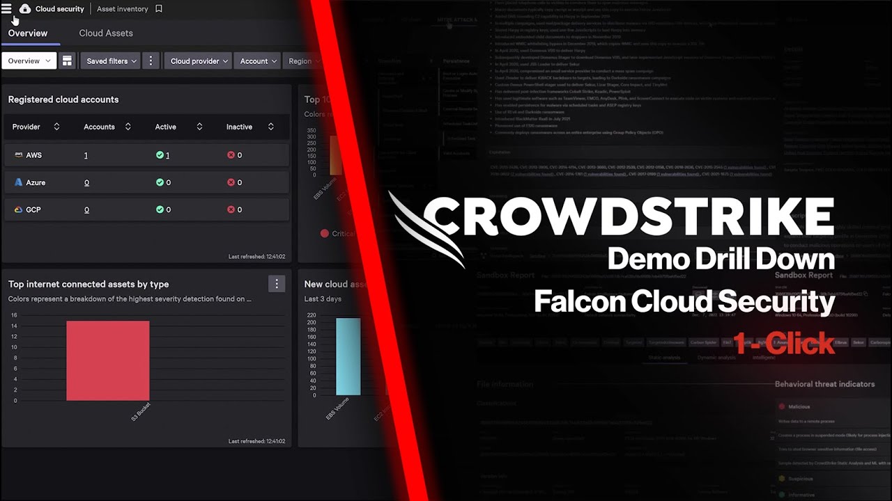 Falcon Cloud Security 1-Click: Demo Drill Down
