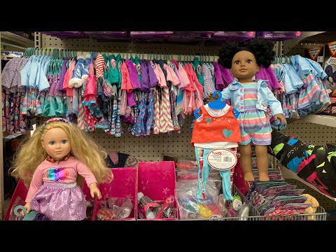 Taking our dolls on a Walmart Shopping Trip for some My Life Doll Clothes!