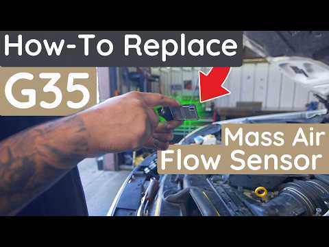 How to Replace a G35 VQ35DE Mass Air Flow Sensor