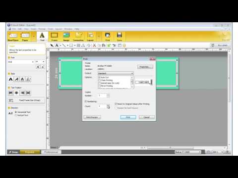 P-Touch | How To | Adding Numbering | EN
