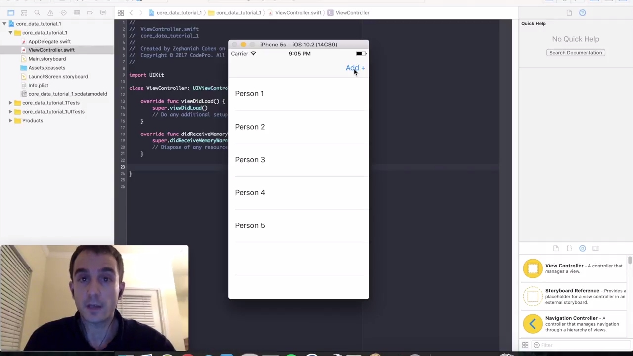 iOS Core Data Tutorial Part 1