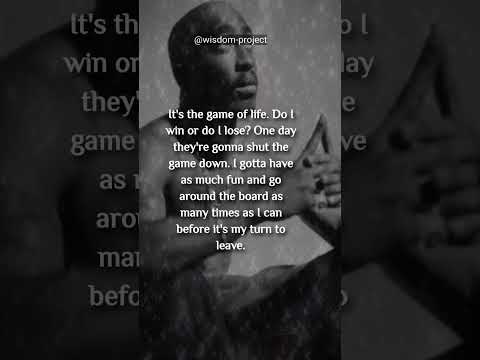 2Pac Shakur Quote About Life | 2Pac Quote | 2Pac Wisdom #shorts #2pacquotes #lifegoeson #quotes