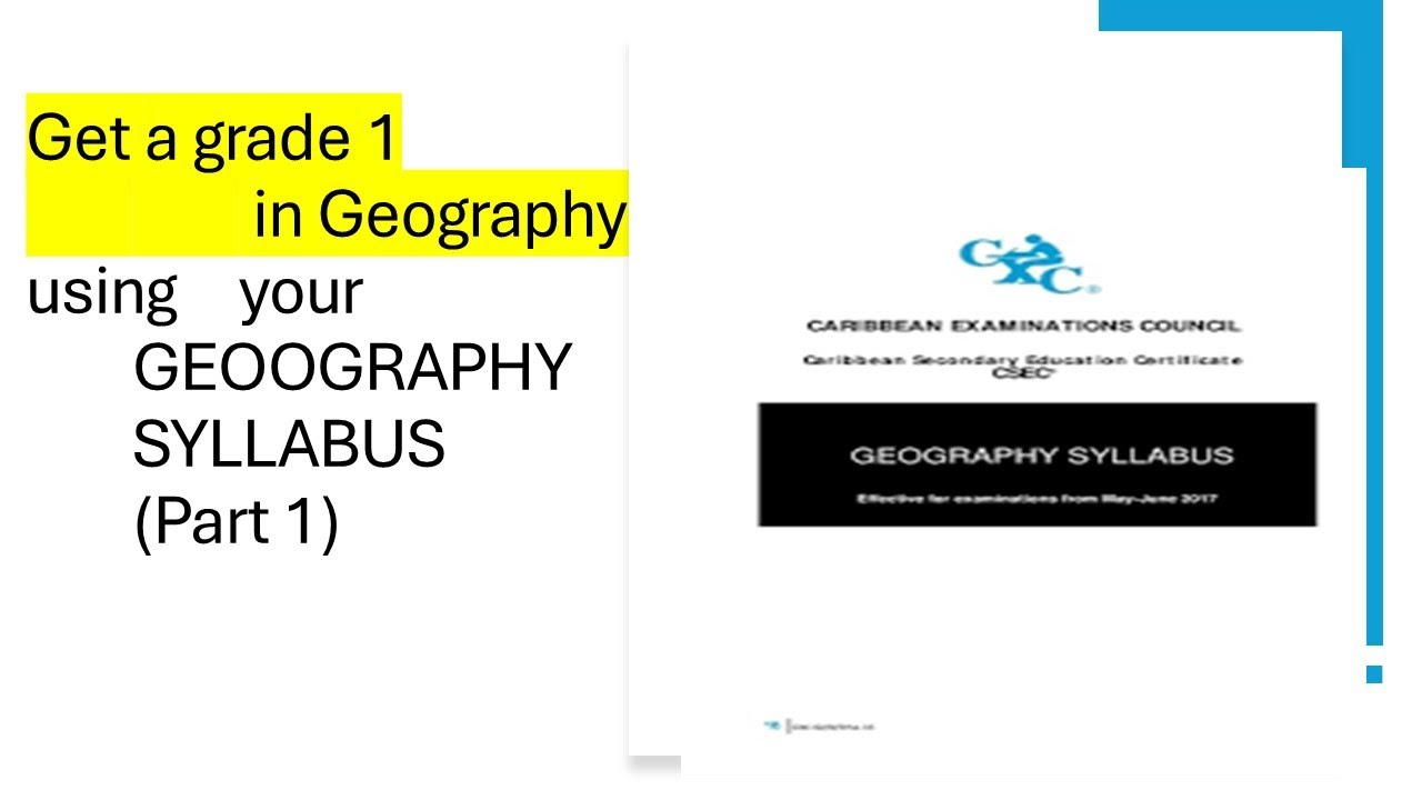 CXC GEOGRAPHY REVISION