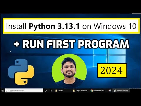 How to install Python 3.13.1 on Windows 10