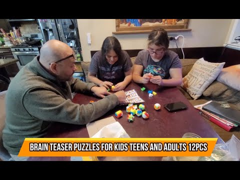 Brain Teaser Puzzles for Kids Teens and Adults 12Pcs