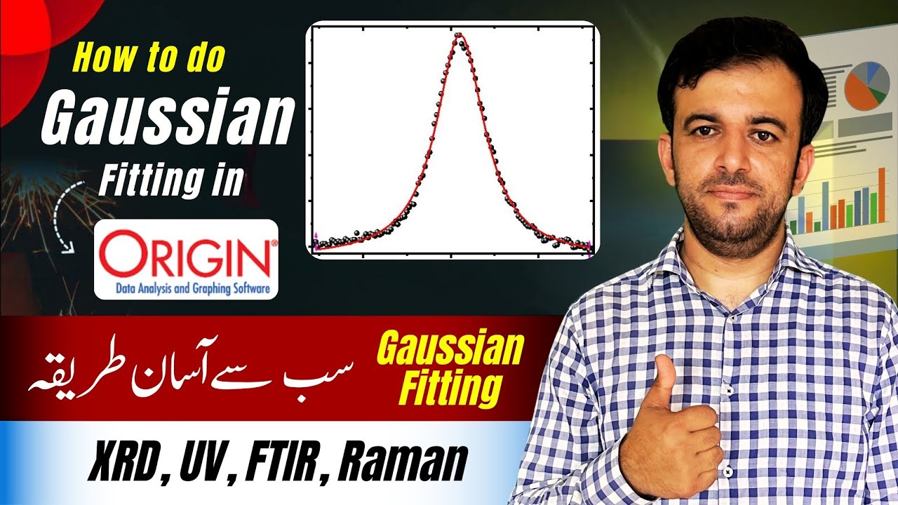 Gaussian fitting in origin | Gaussian curve fitting | Gaussian peak fitting | Lecture 7