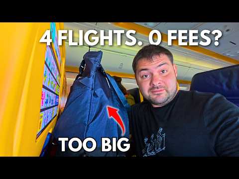 I Tried Sneaking Onto Budget Airlines 4 Times With An Oversized Bag