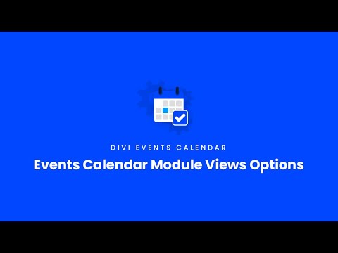 Events Calendar Module Views Options | Divi Events Calendar Documentation