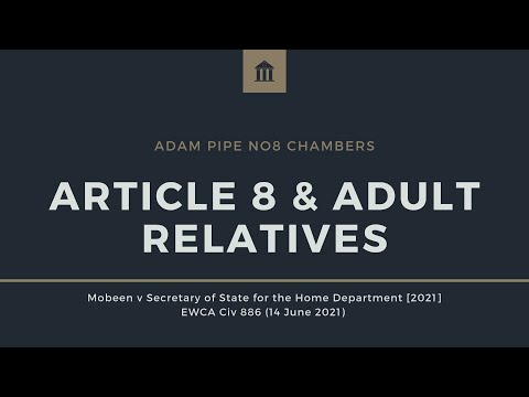 Article 8 & Adult Relatives