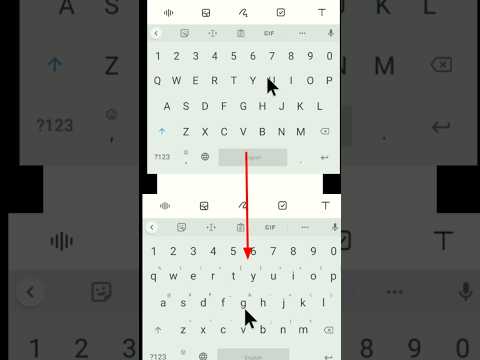how to enable symbols behind the letters in gboard keyboard#shorts