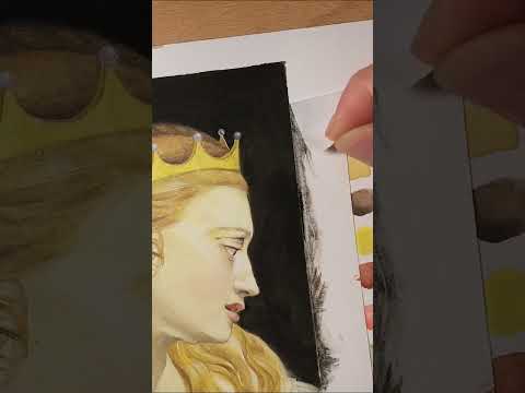 how i paint renaissance style with gouache ✨