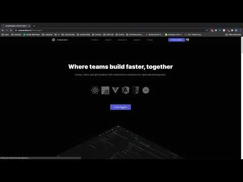 Gettting a project started with Codesandbox.io
