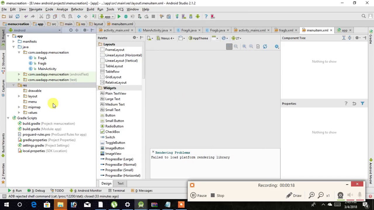 Android Advance Tutorial Class Session 8 Dynamic Fragments & Popup-Menu