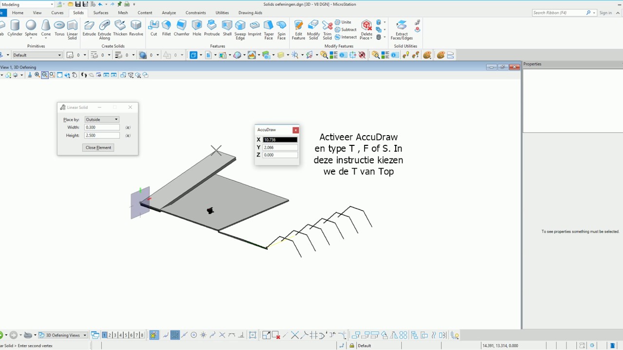 Basis 3D modelleren - Linear Solids
