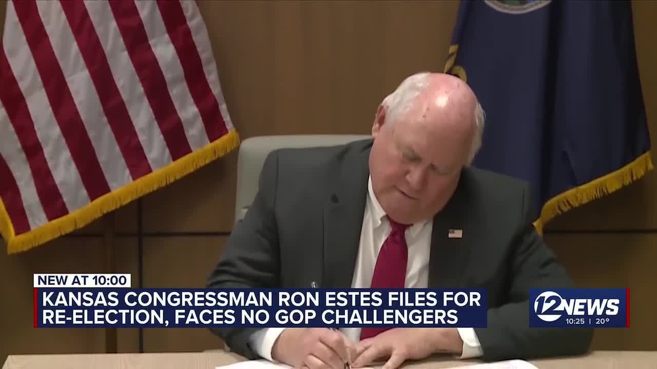 Kansas Congressman Ron Estes files for re-election, faces no GOP challengers