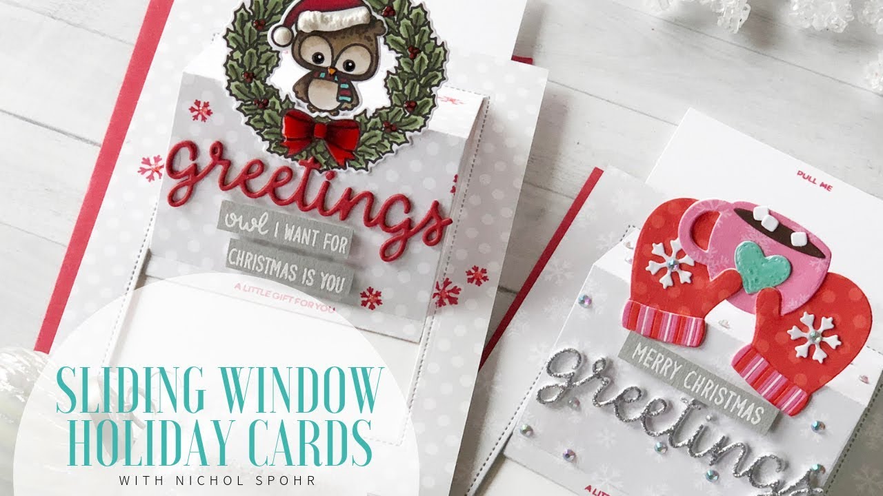 Sunny Studio Stamps | Sliding Window Christmas Cards