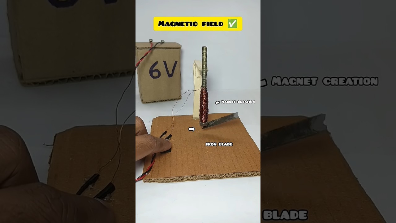 Magnetic field - creation #experiment#project#tech #physics