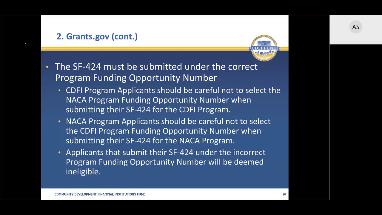 FY 2021 CDFI Program and NACA Program Pre-Application Webinar