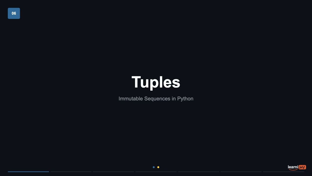 07- Python Tuples — Immutable Sequences Explained