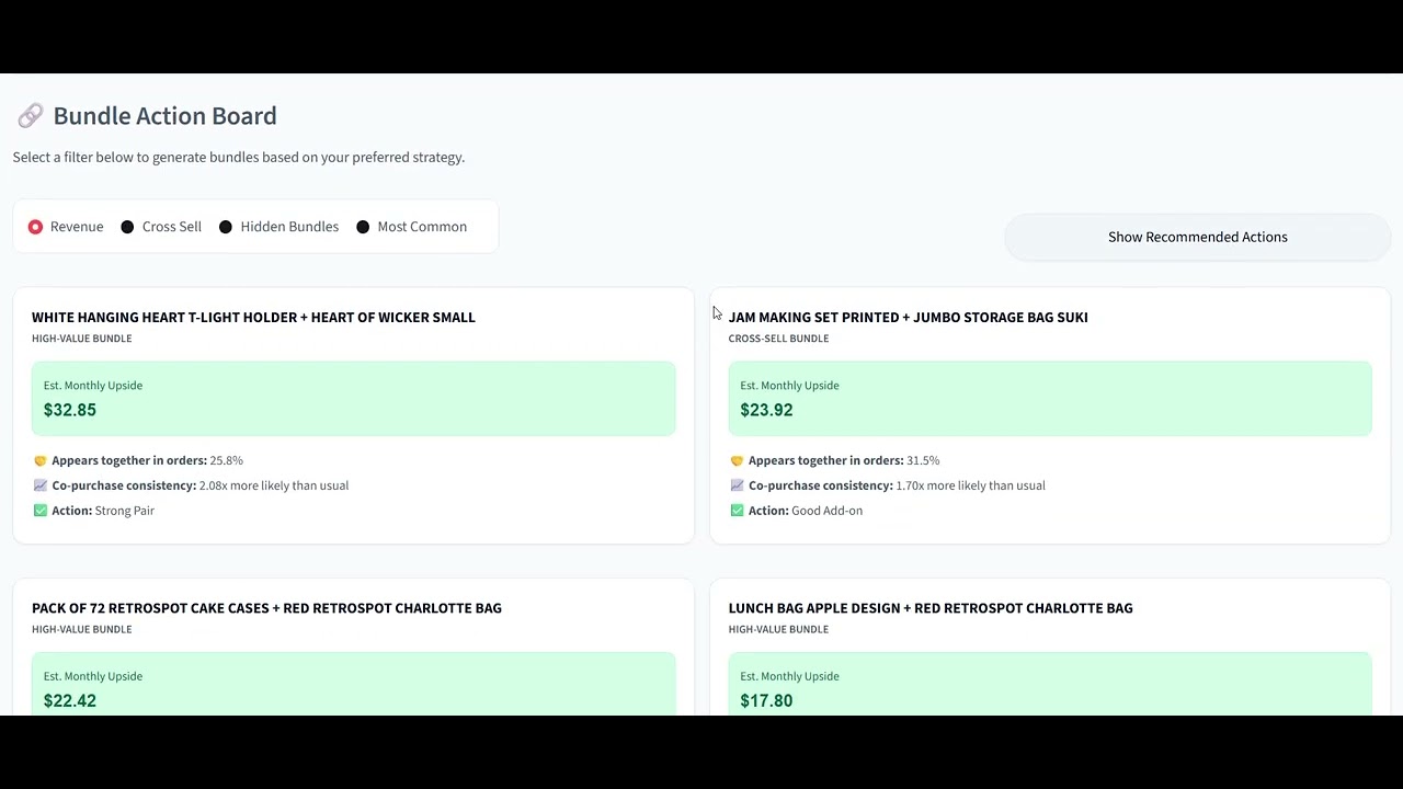 Basket-Wise product demo (devpost)
