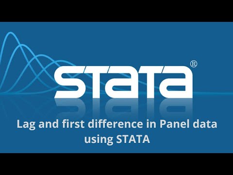 lag variables and first difference in Panel data using STATA