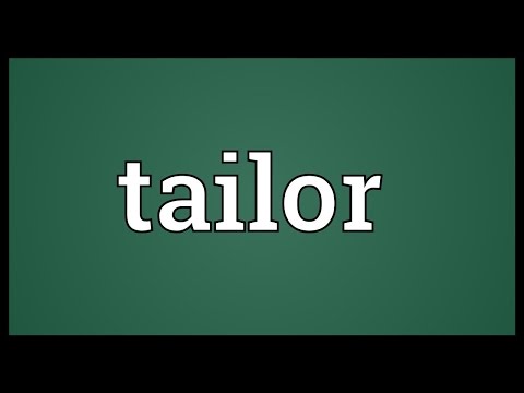 Tailor Meaning