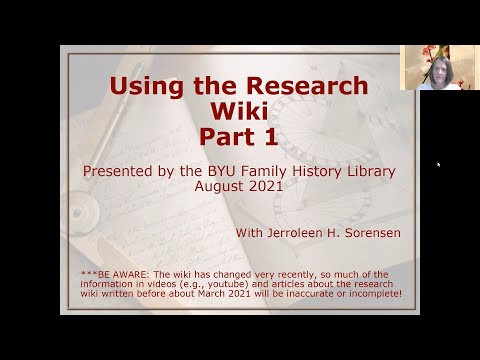 Wiki Research Basics Part 1 - Jerroleen Sorensen