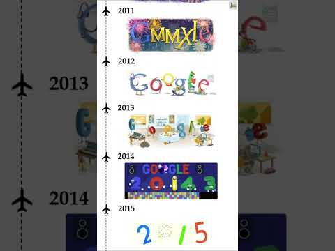 Google Doodles for every New Year from 2000 to 2022