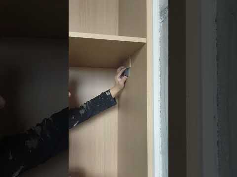 Install wardrobe clothesline pole