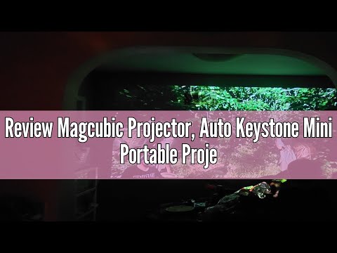 Review Magcubic Projector, Auto Keystone Mini Portable Projector, 200 ANSI Smart Projector with WiFi