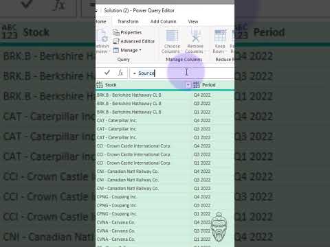Power Query - Shortcut to Remove Columns
