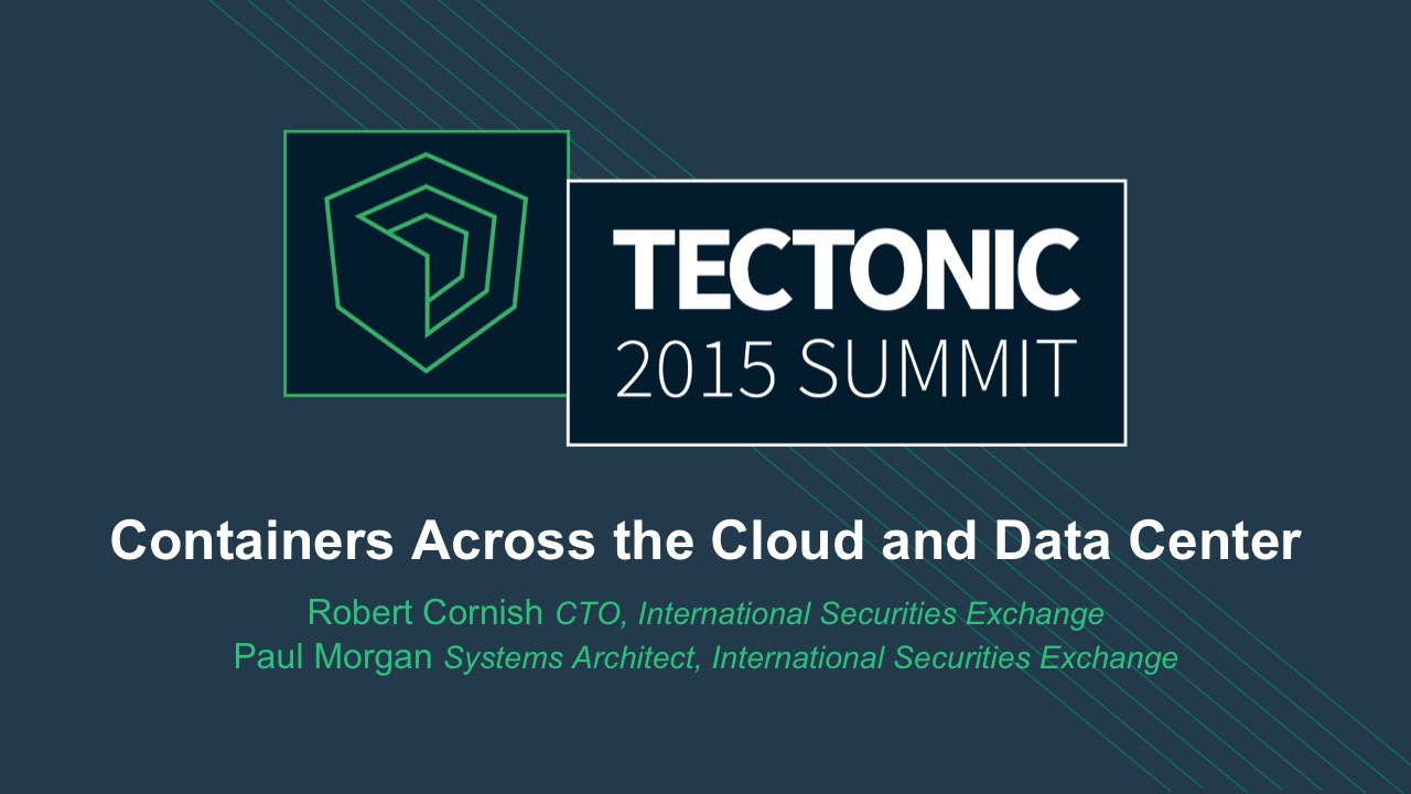 Containers Across the Cloud and Data Center