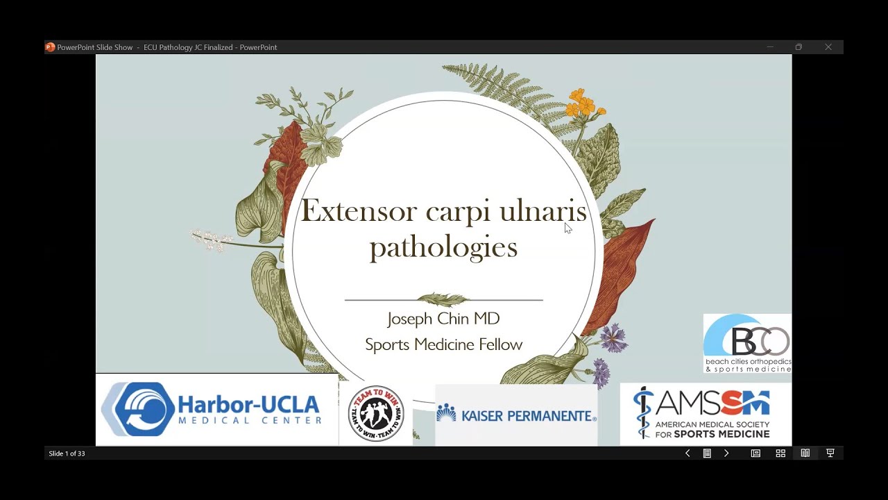 Extensor Carpi Ulnaris (ECU) Pathologies with Dr. Joseph Chin | AMSSM Sports US Case Presentation